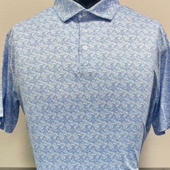 Coby Stevens | Shirts | Cs Blue Whales Print Polo | Poshmark